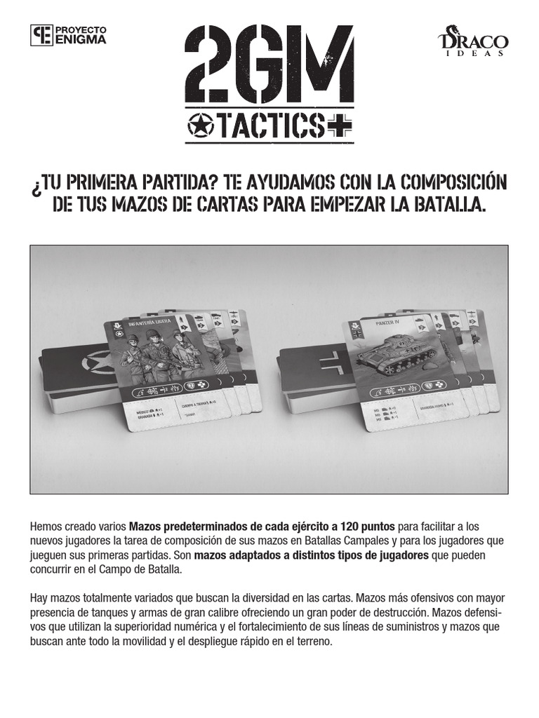 Mazos Predeterminados 2GM | PDF | Infantería | Guerra