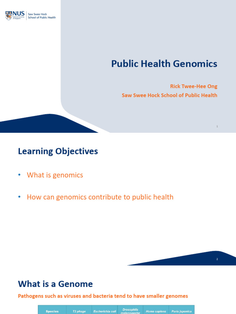 Understanding Public Health Genomics | PDF | Mutation | Gene