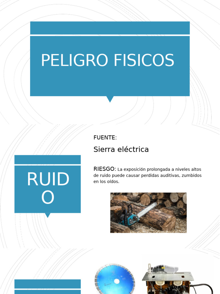 Karol, Helen, Valeria Peligros Fisicos | PDF | Radiación | ruido