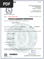 Police Clearance Form | PDF