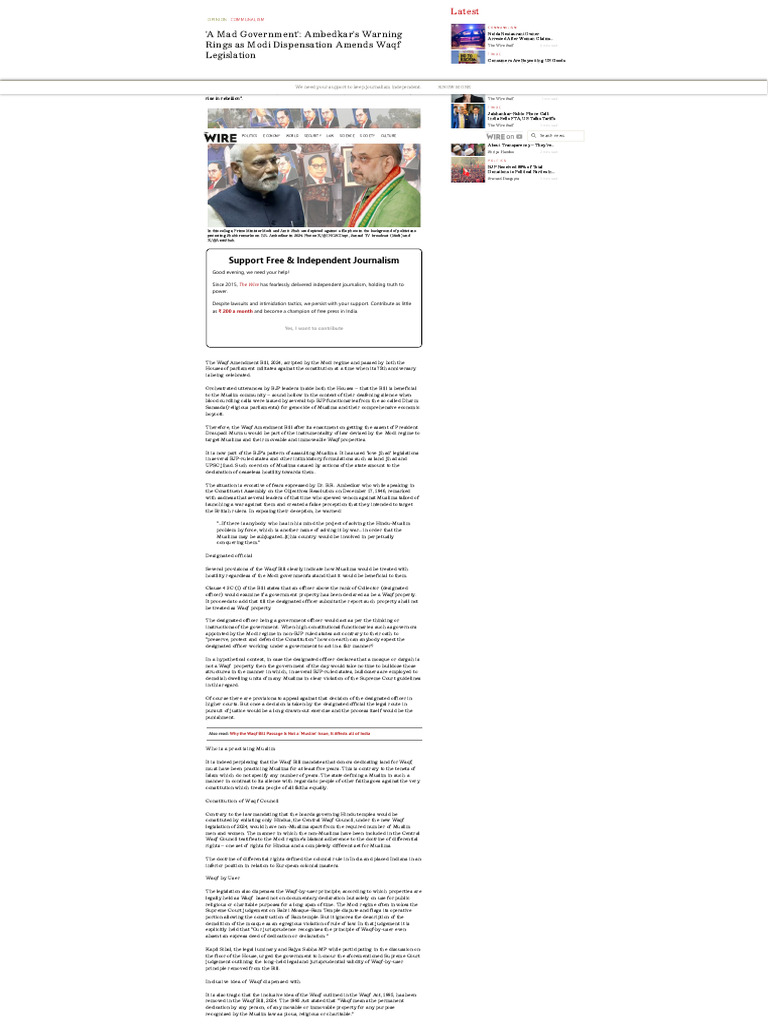 'A Mad Government' - Ambedkar's Warning Rings As Modi Dispensation ...