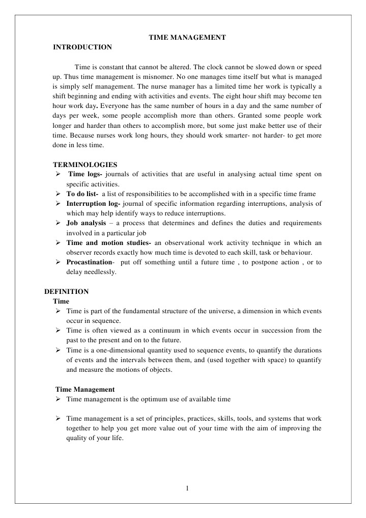 Time Management | PDF | Time Management | Professional Skills