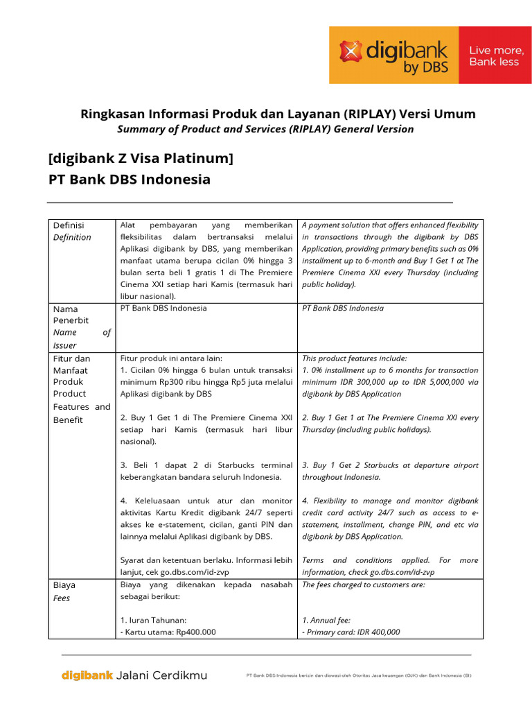 RIPLAY Digibank Z Card | PDF | Credit Card | Money