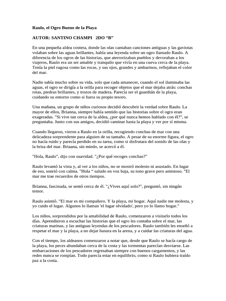 Raulo El Ogro Bueno | PDF | playa