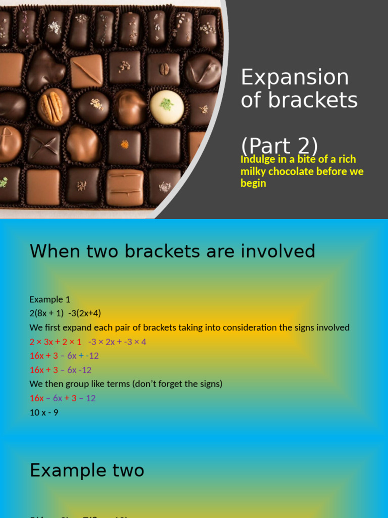 Expansion of brackets 2 | PDF