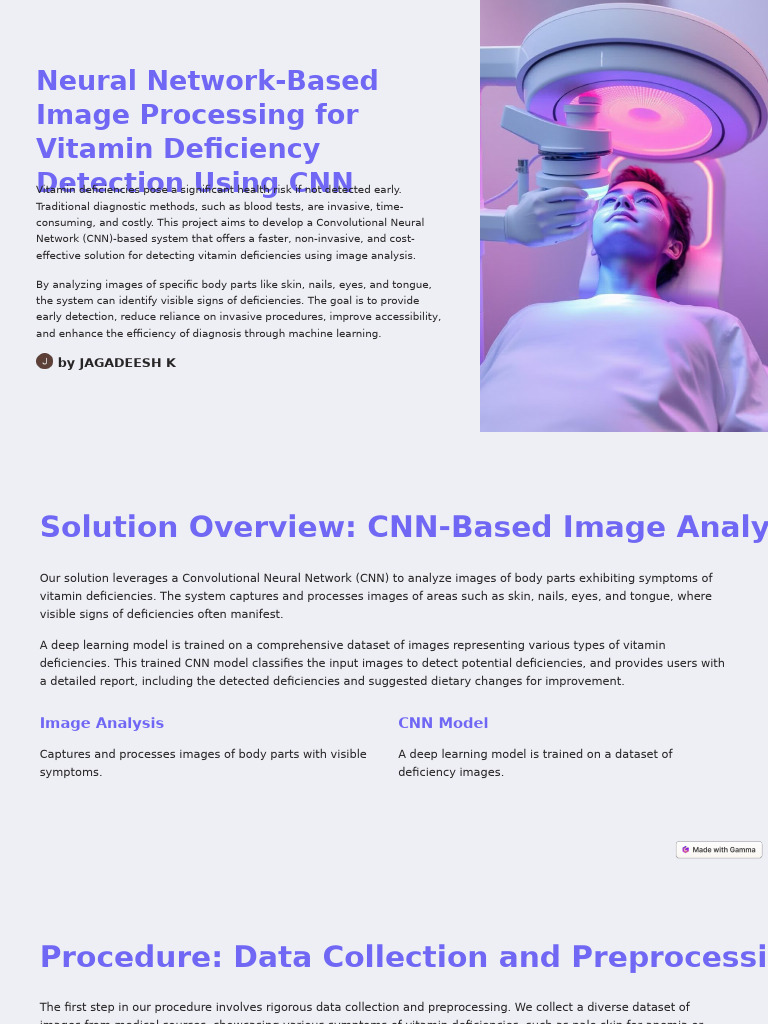 CNN for Vitamin Deficiency Detection | PDF | Deep Learning | Medical ...