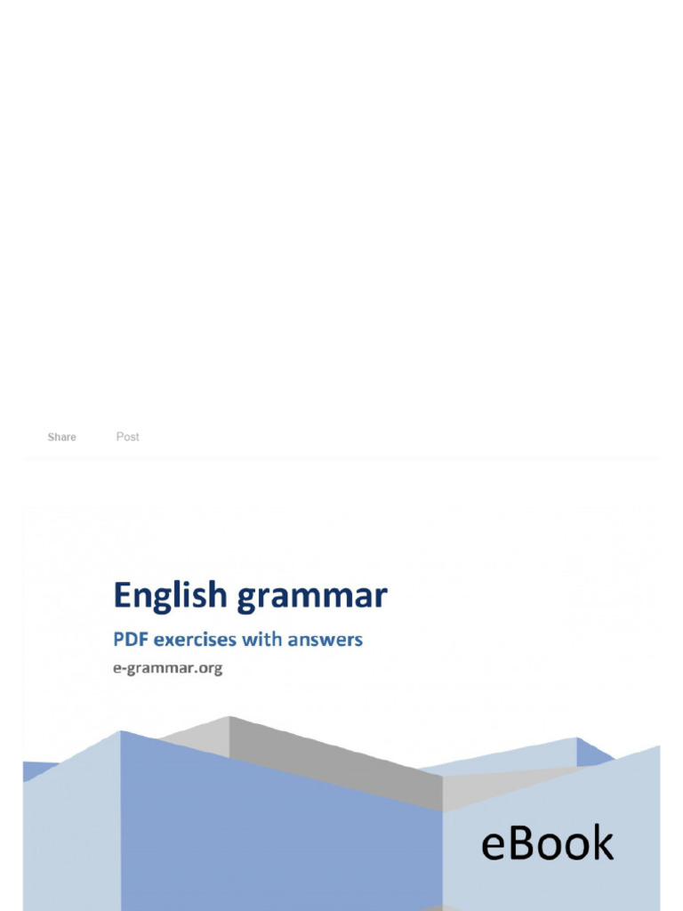 E-Grammar Exercises PDF - 21 Million Users Since 2009 | PDF