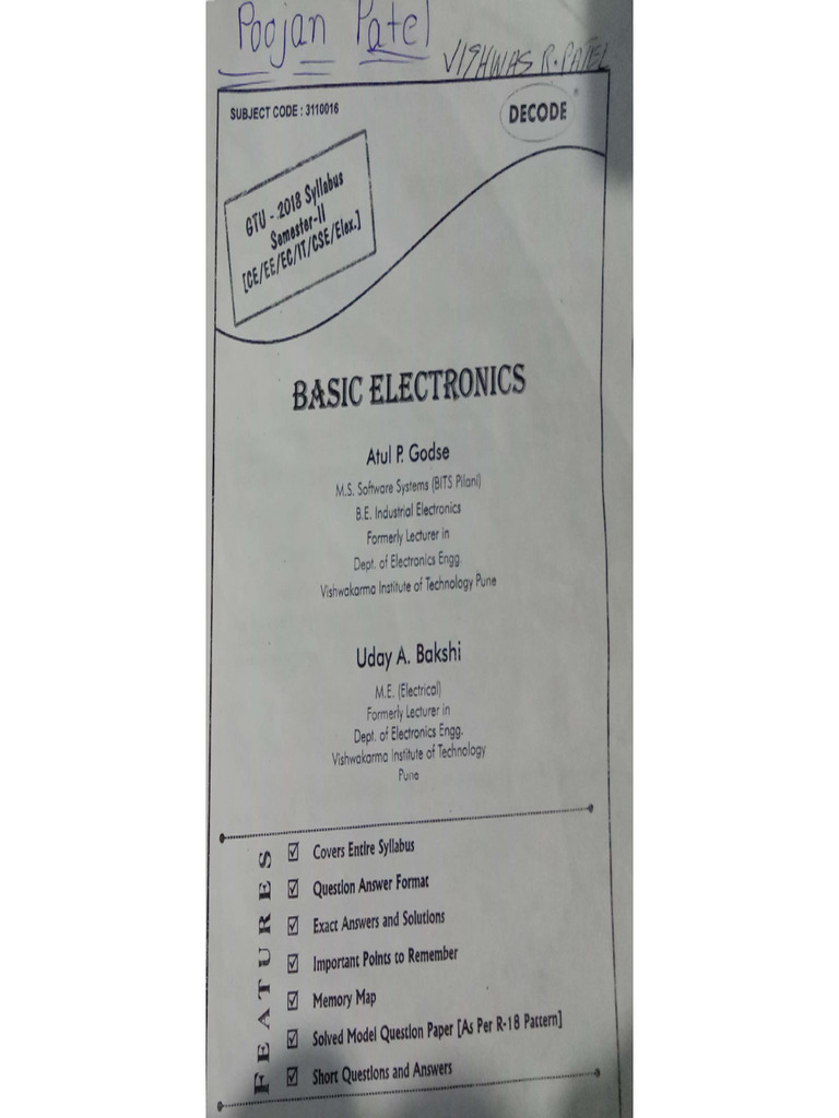Basic Electronics (3110016) Decode | PDF