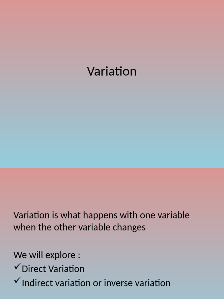 Variation | PDF