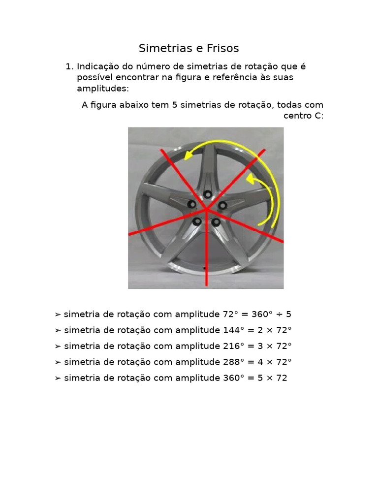 Simetrias e Frisos | PDF