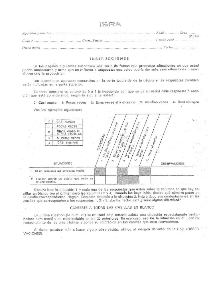 Inventario - ISRA | PDF