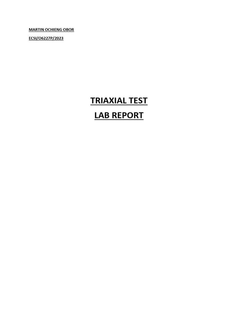 Triaxial Sample Preparation Guide | PDF | Strength Of Materials ...