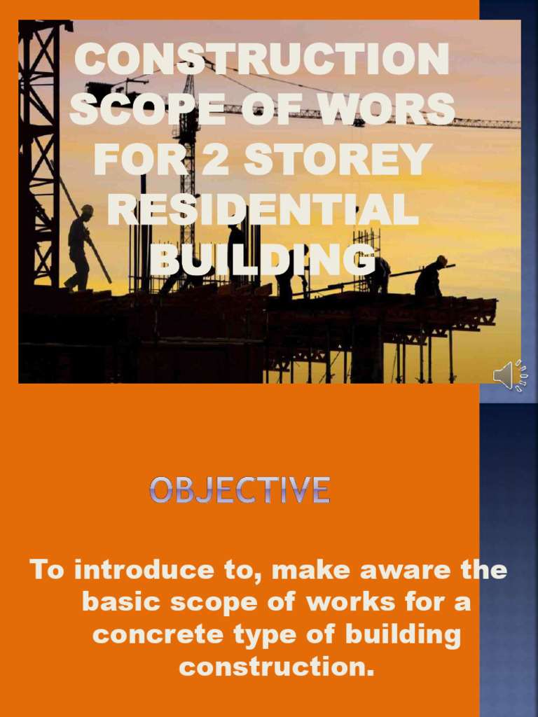 Scope of Work for 2-Storey Building | PDF | Framing (Construction ...