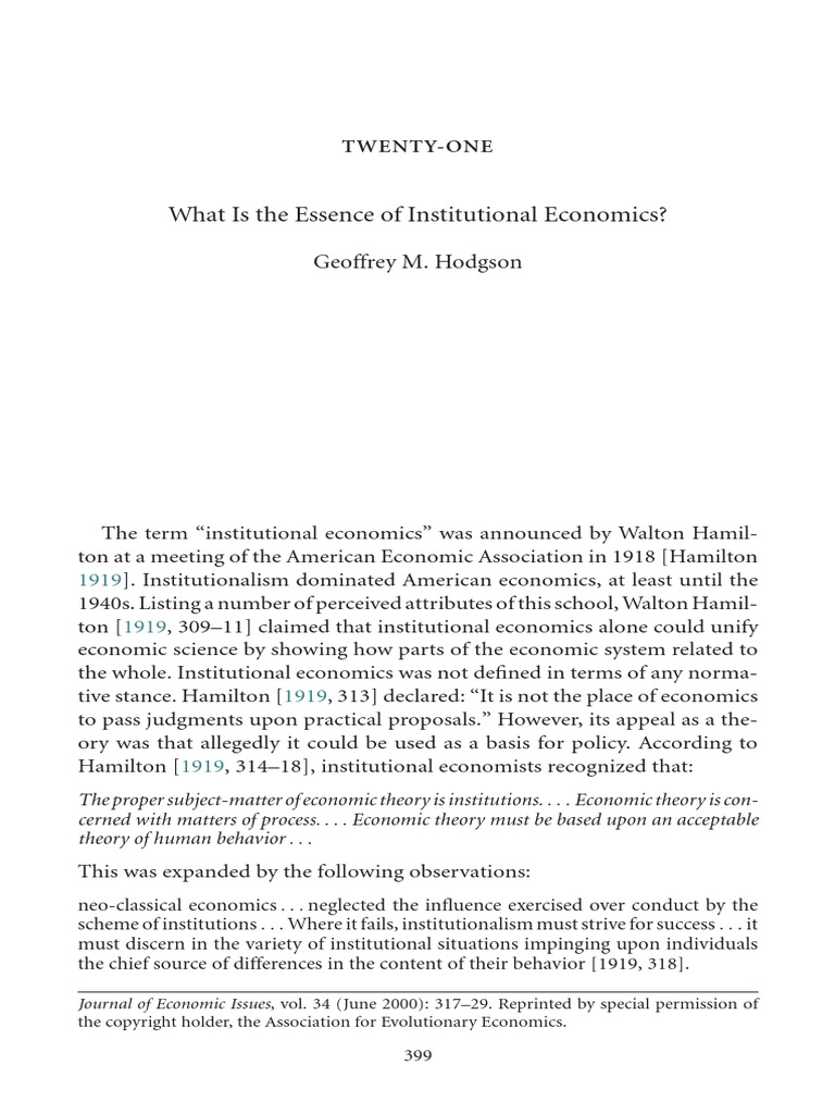 The Institutionalized Individual (Excerpt) | PDF | Institutional ...