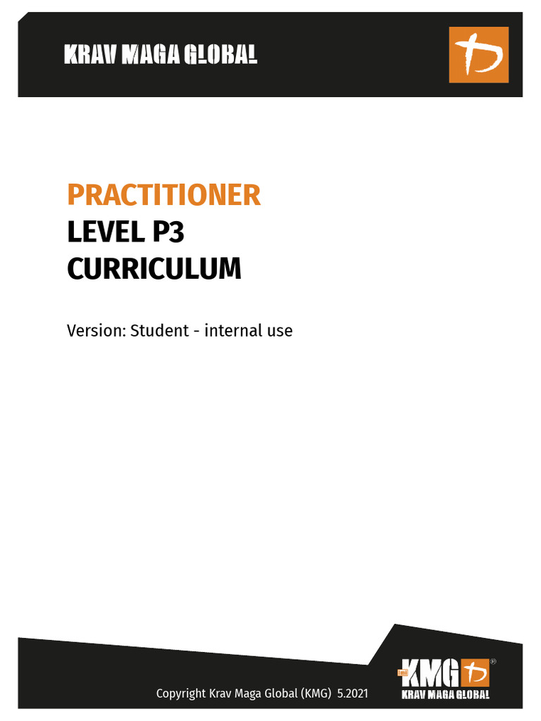 Krav Maga KMG P3 Curriculum | PDF | Breathing