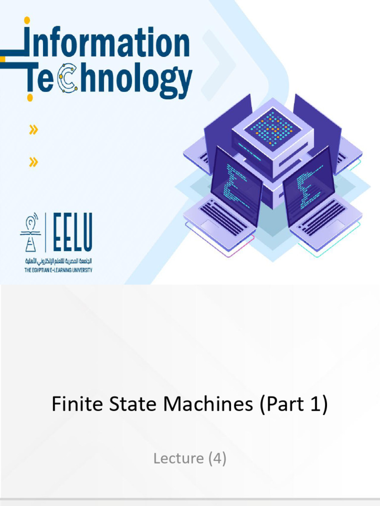 4-Finite State Machines - Part1 | PDF | Theoretical Computer Science | Models Of Computation