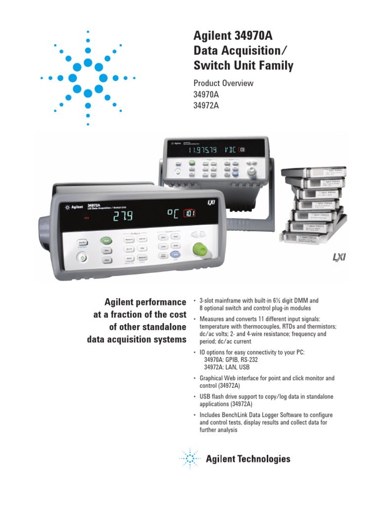 Agilent Data-Acquisition TES-34970A Datasheet | PDF | Data Acquisition ...