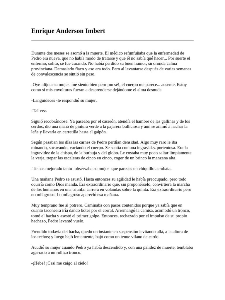 Enrique Anderson Imbert | PDF