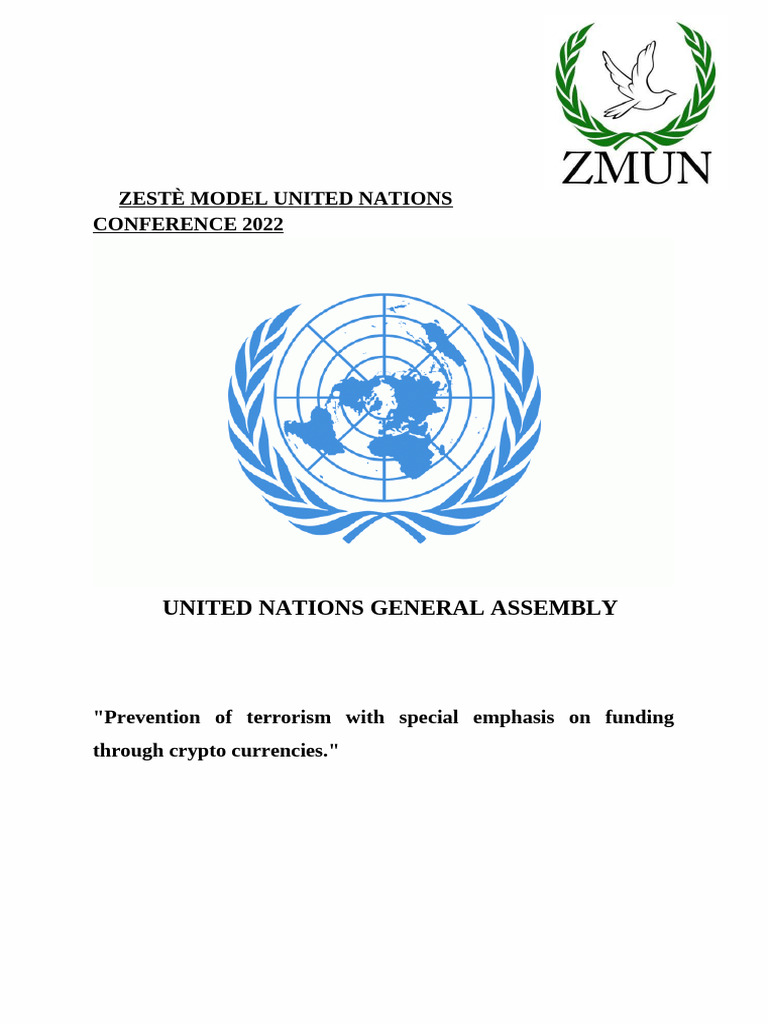 RIS Zeste'23 - UNGA - Background Guide (Edited) | PDF | Cryptocurrency | Terrorism Financing