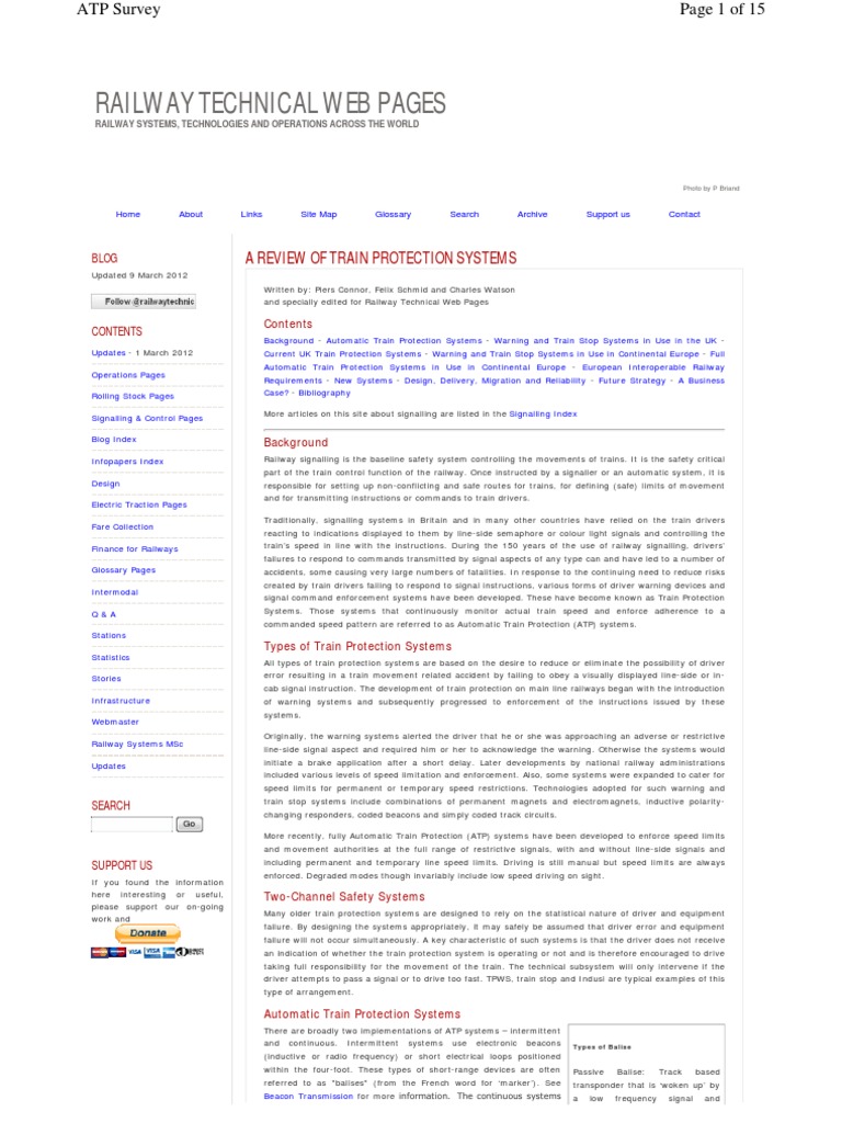 ATP Comparison | Rail Infrastructure | Transportation Engineering