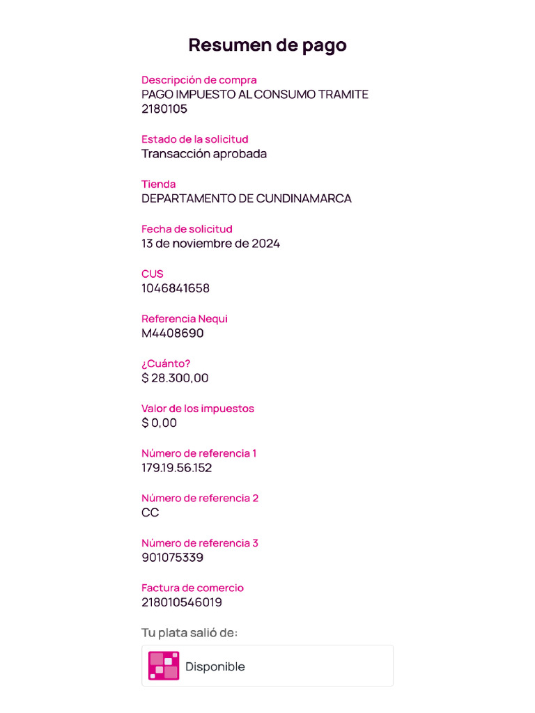 Pago Acta Señalizacion 240 | PDF