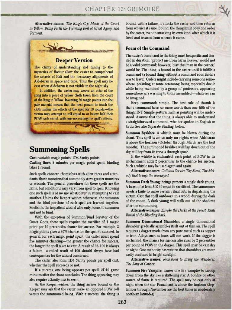 Summoning Binding | PDF