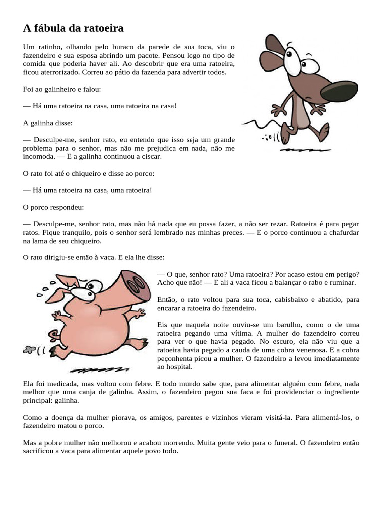 A Fábula Da Ratoeira | PDF