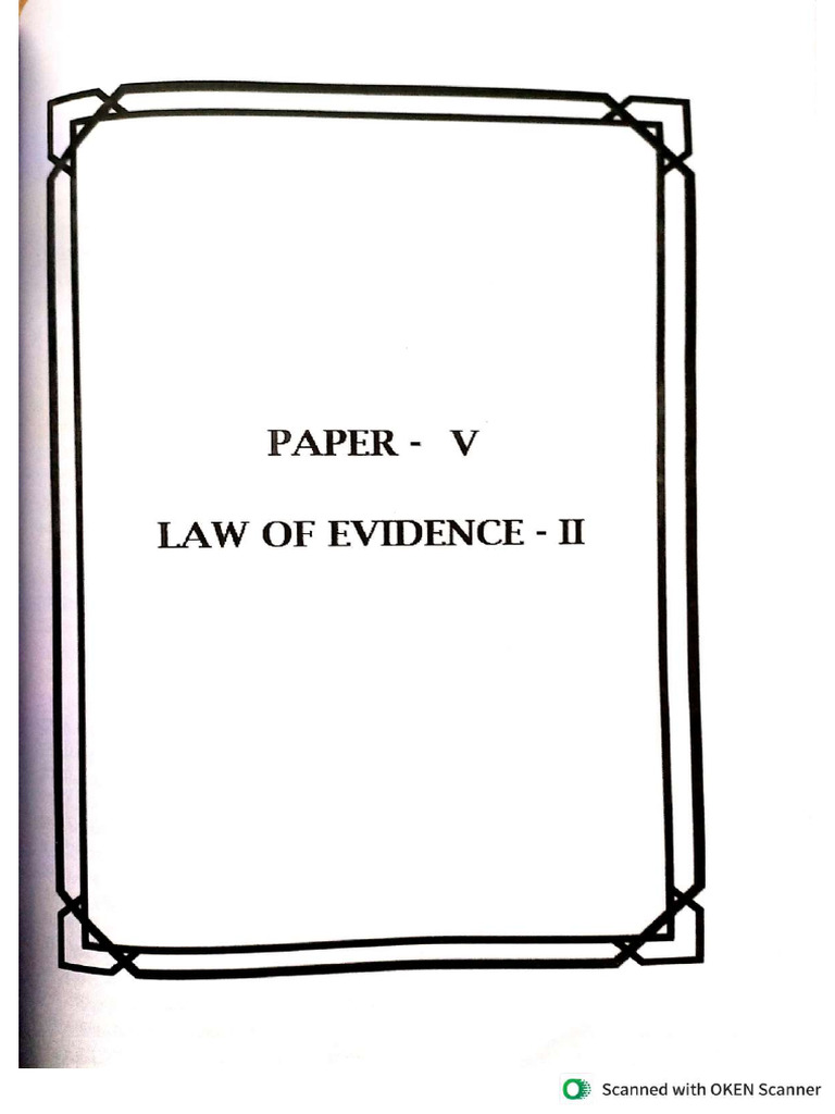 Jbseries Law of Evidence 2 | PDF