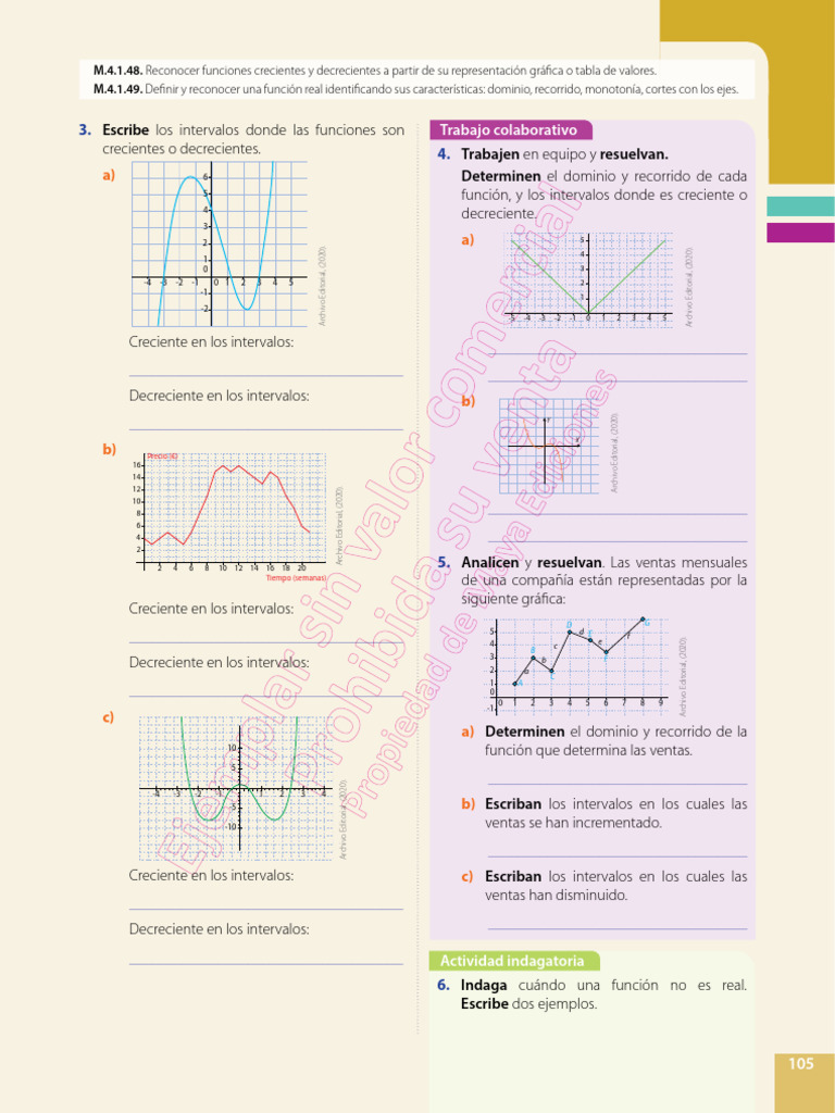 Monotonia de Una Funcion | PDF | Función monotónica | Análisis matemático