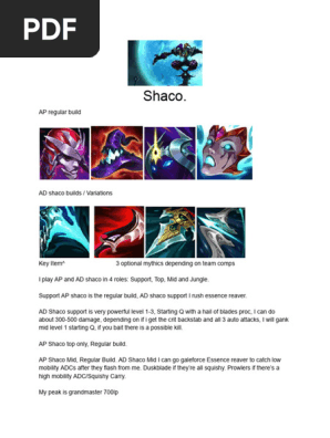 League Of Legends Shaco Jungle Build