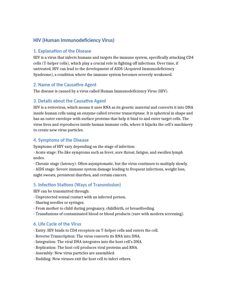 HIV Research Report | PDF
