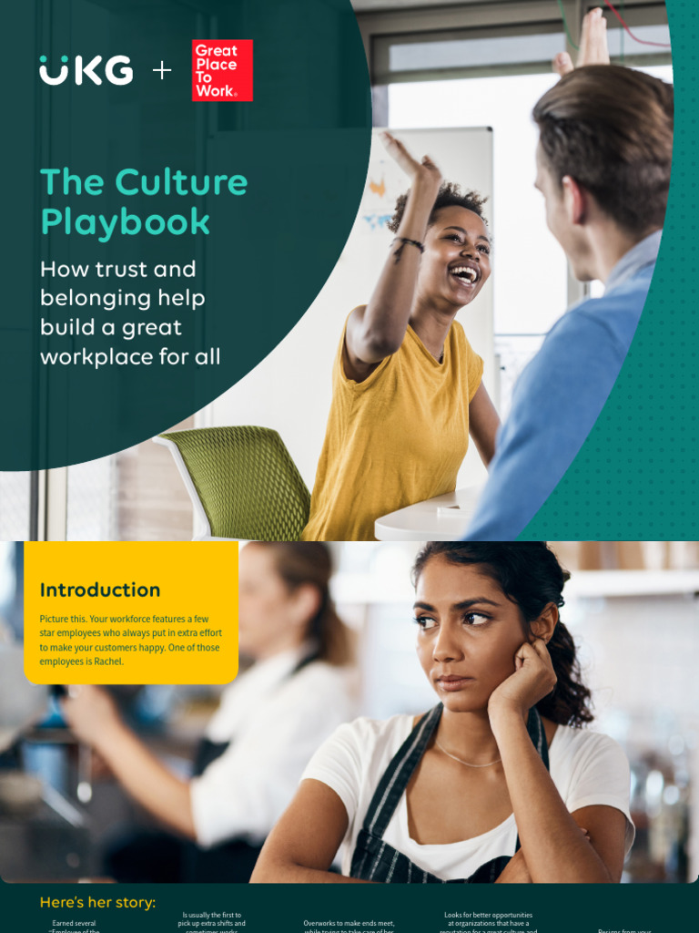 The UKG Great Place To Work Culture Playbook | PDF | Employee Retention ...