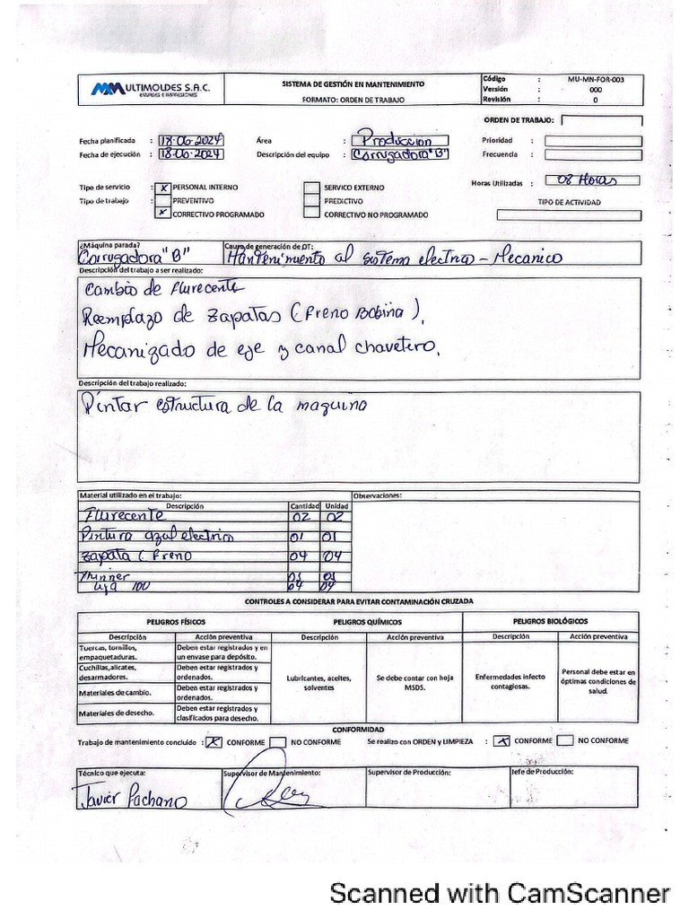 Sistema de Gestion Mtto. | PDF