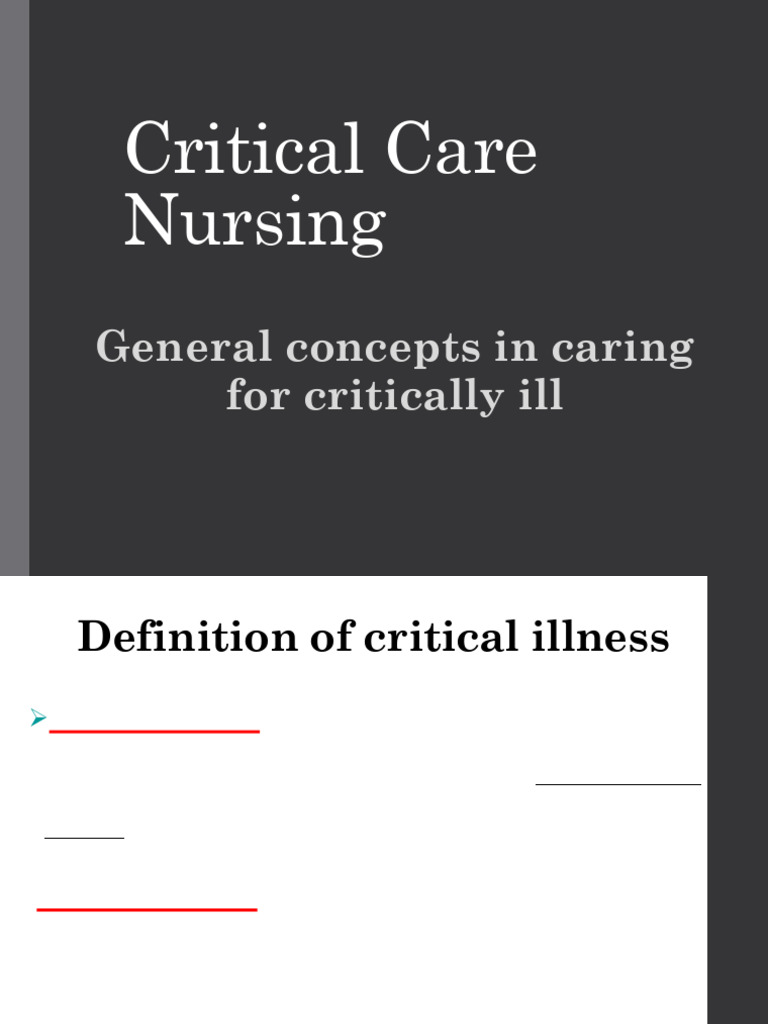 Critical Care Nursing: Key Concepts | PDF | Heart | Intensive Care Medicine