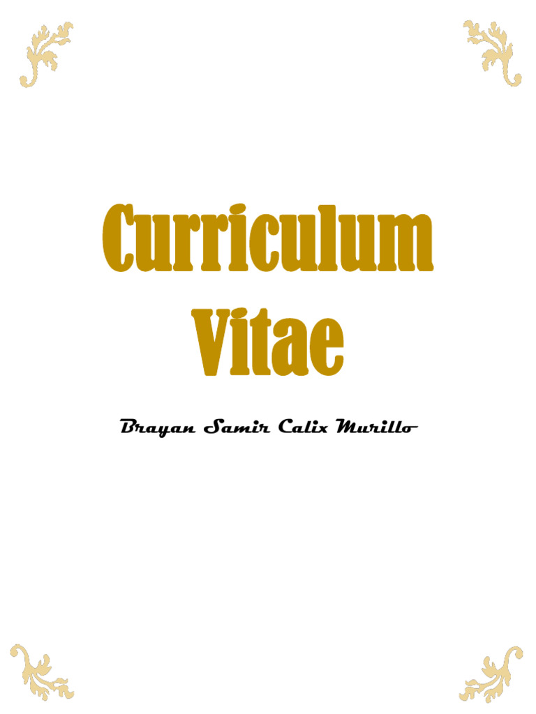 Curriculum Brayan Samir Calix Murillo- Catacamas | PDF