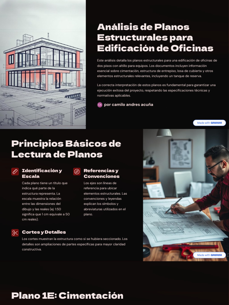 Analisis de Planos Estructurales para Edificacion de Oficinas - PDF BUGA CODI | PDF | Fundación ...