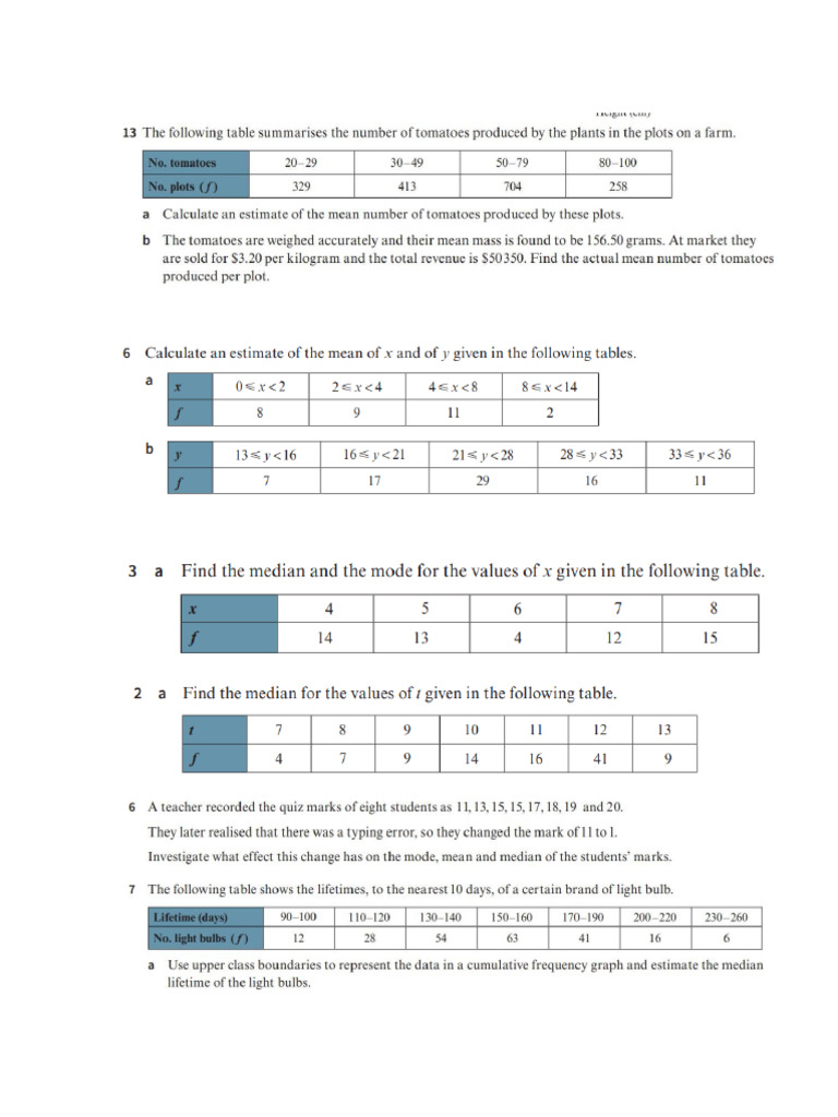 Statistics Cambridge | PDF