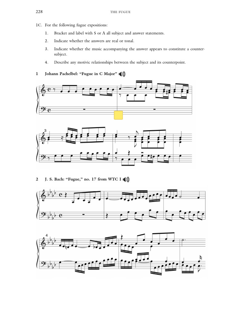Fugue HW 4-1 | PDF