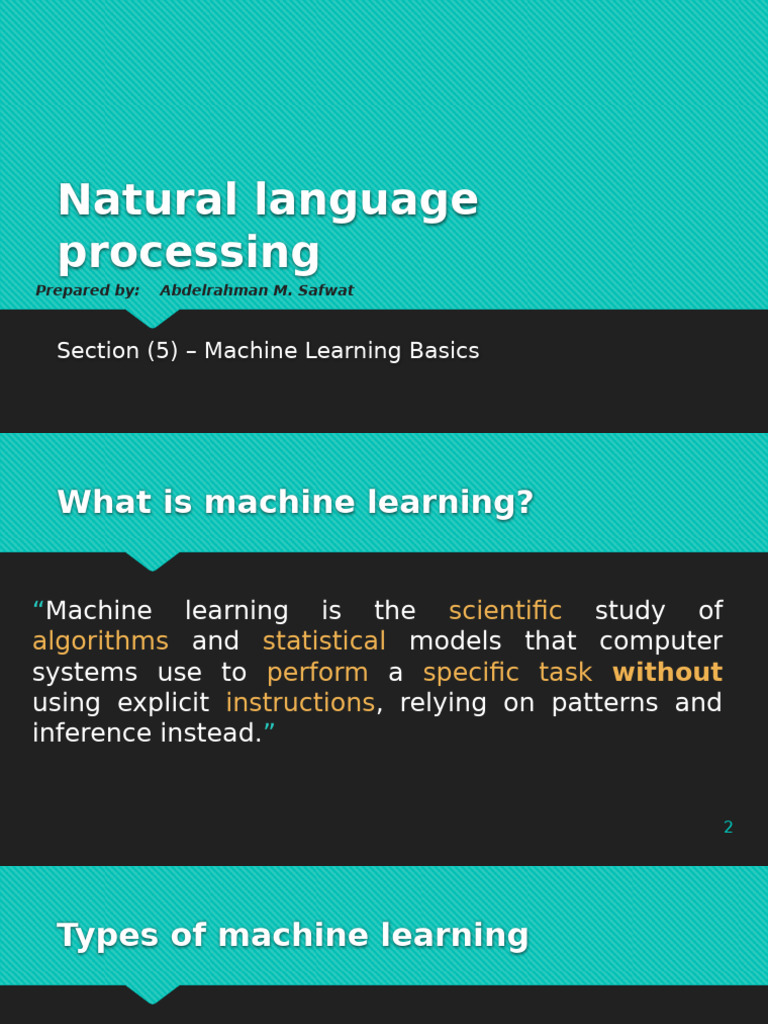 Natural Language Processing-Section | PDF | Statistical Classification | Machine Learning