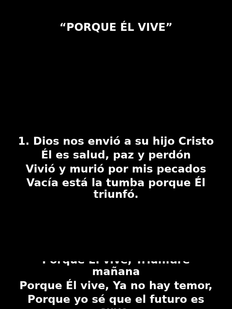 PORQUE EL VIVE | PDF