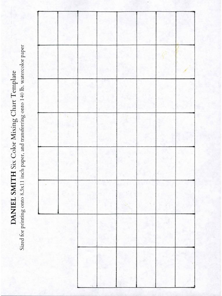 6 Color Mixing Grid Template | PDF