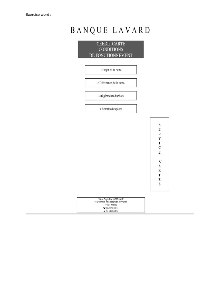Exercice Word | PDF