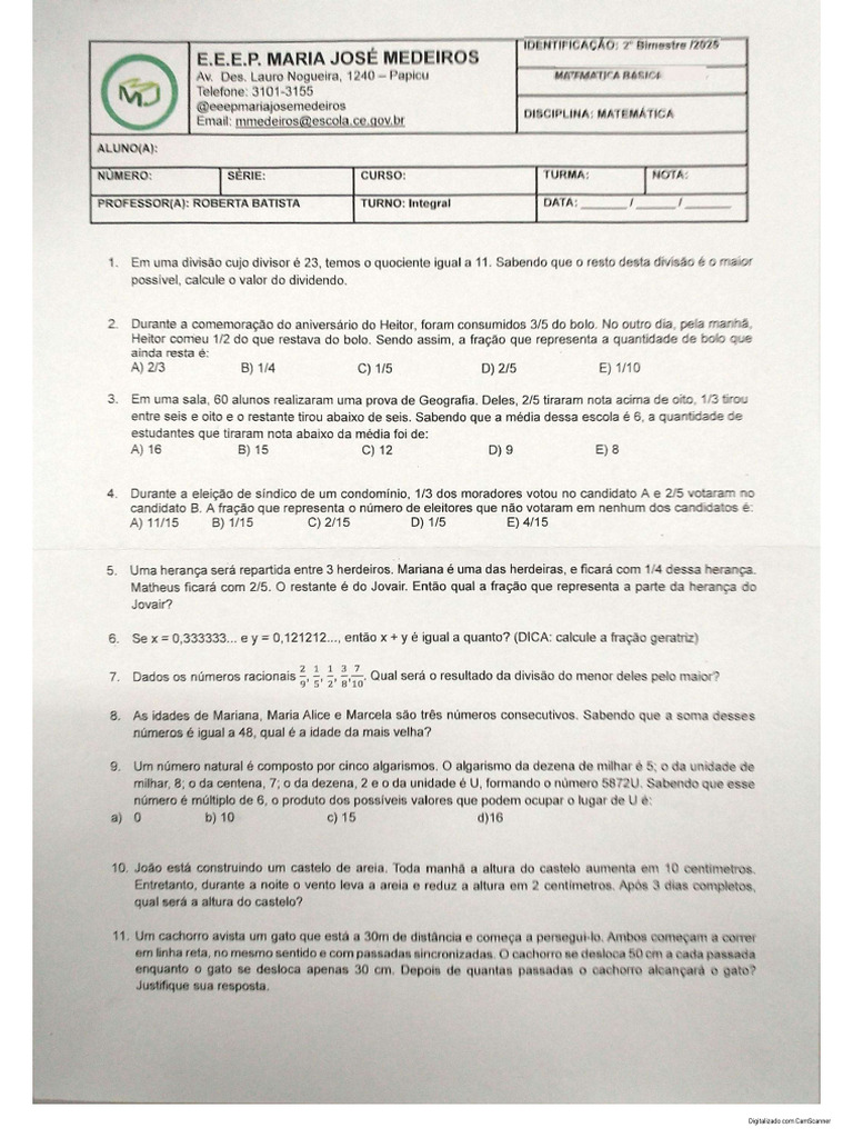 Matemática | PDF