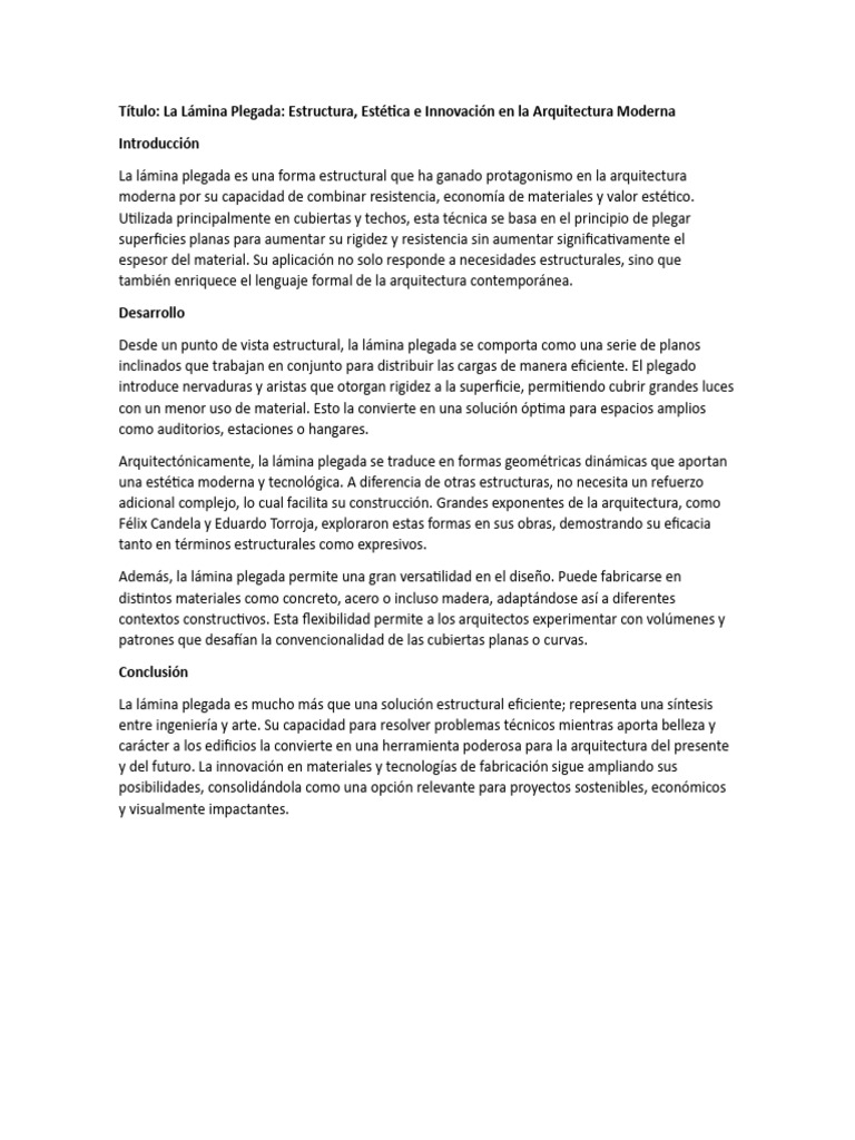 Lamina Plegada | PDF
