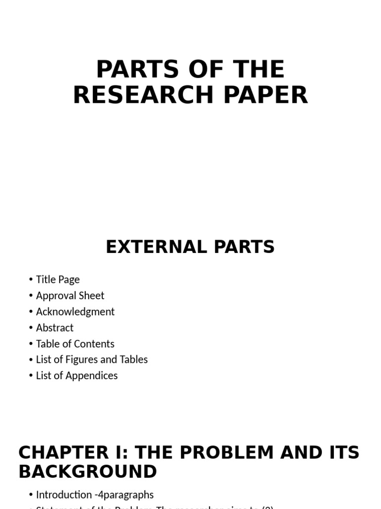 Essential Components of a Research Paper | PDF
