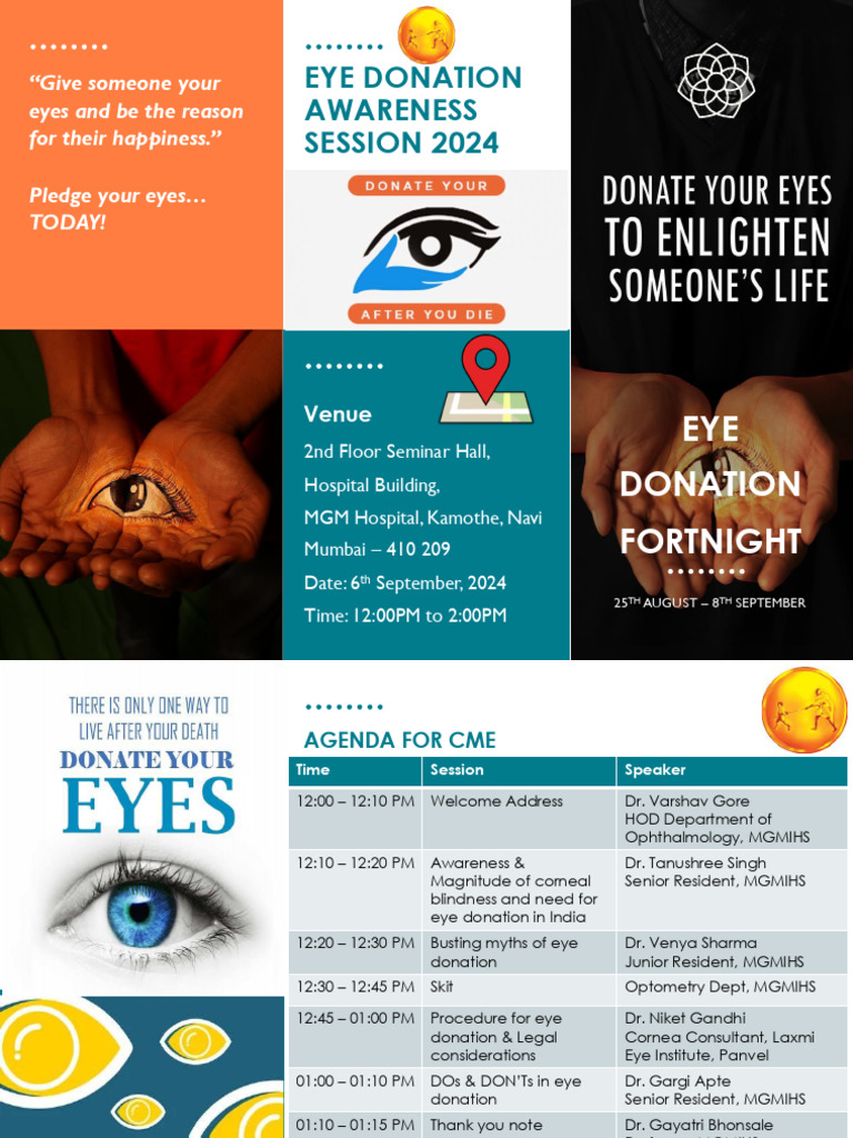 Eye Donation Awareness Session 2024 | PDF