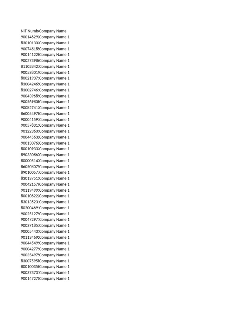 NIT Company Names | PDF