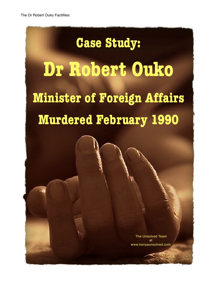 DR Ouko Factfile | PDF | Violence | Nature