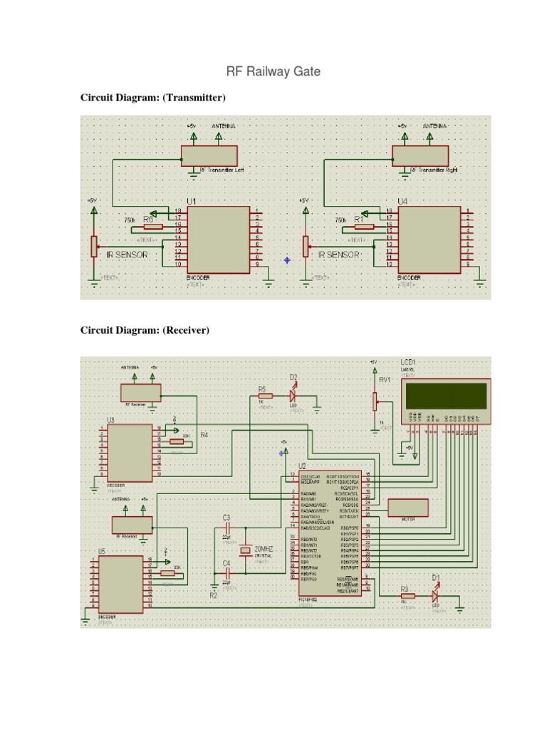 RF Railway Gate: Circuit Diagram: (Transmitter) | PDF