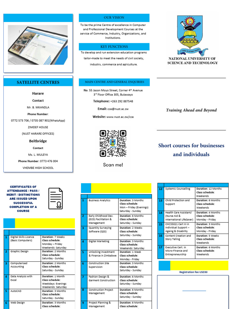 Nust Cce Bronchure Ver1.0 | PDF